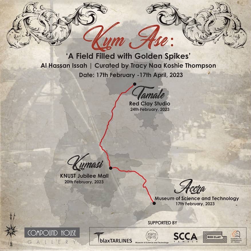Kum Ase: A Field Filled With Golden Spikes Art Exhibition- Accra ...