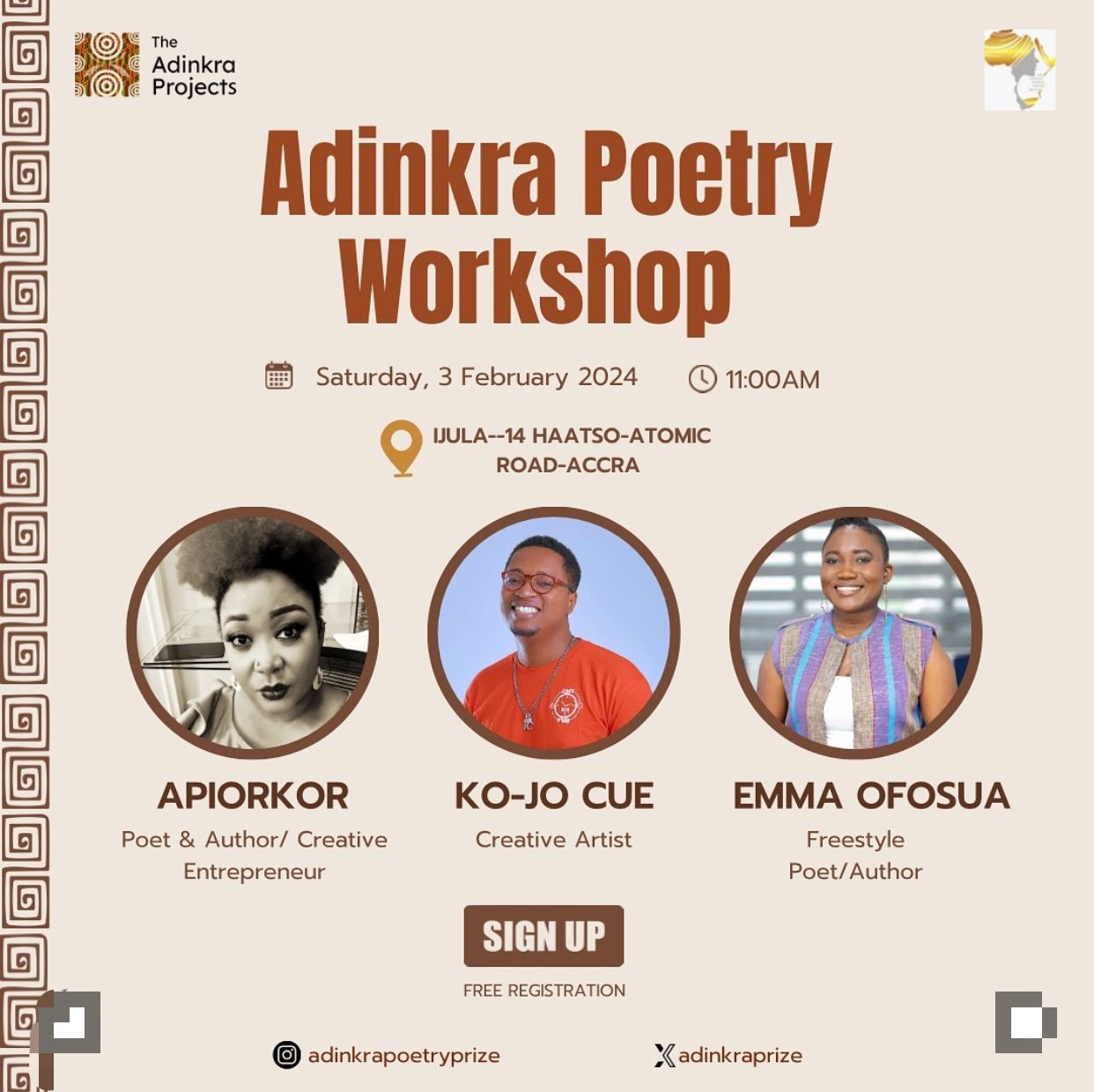 ADINKRA POETRY WORKSHOP - Trybe Africa