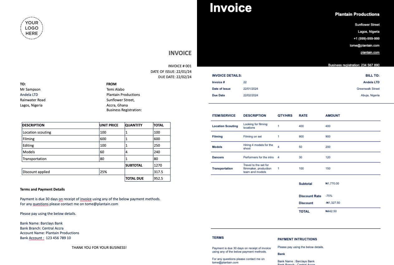 The Easy Invoice Portfolio Every Creative Needs - Trybe Africa